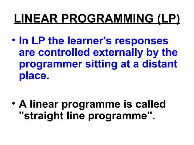 Programmed Instruction | PPT | Programming Languages | Computing