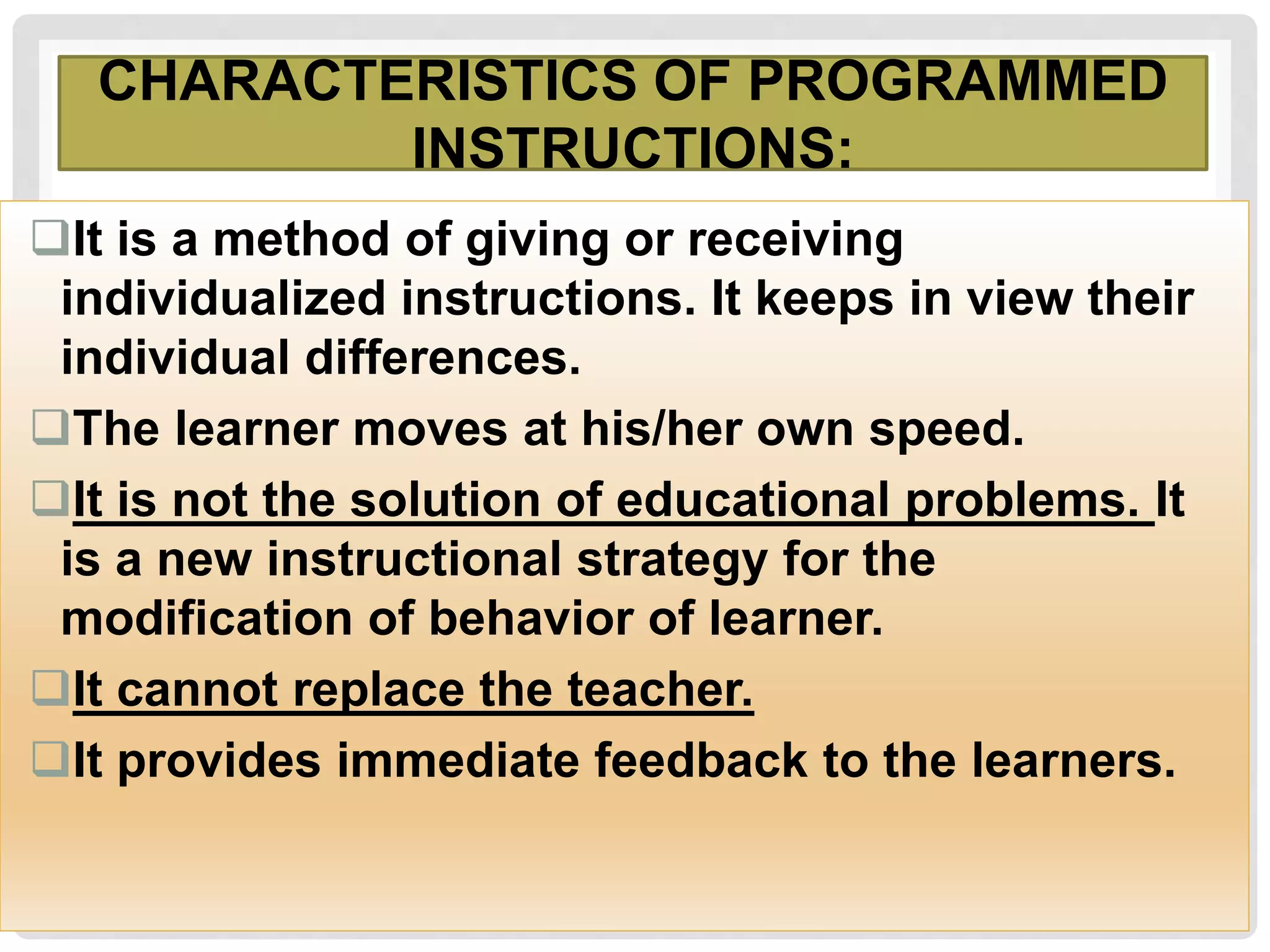 Programmed Instruction Pptx Programming Languages Computing 1343