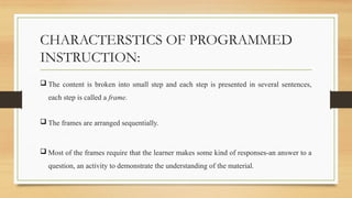 PROGRAMMED INSTRUCTION.................. | PPT