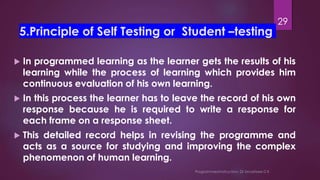 Programmed Instruction Dr. Umashree D K | PDF