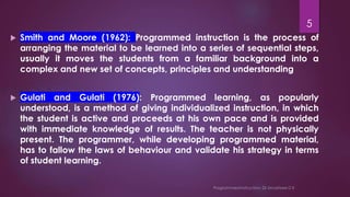 Programmed Instruction Dr. Umashree D K | PDF