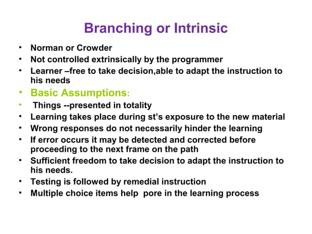 Programmed instruction ppt history | PPT