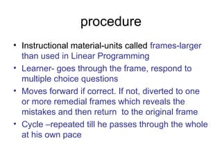 Programmed instruction ppt history | PPT