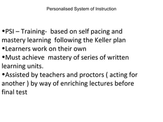 Programmed instruction ppt history | PPT