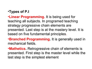 Programmed instruction ppt history | PPT