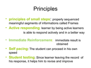 Programmed instruction ppt history | PPT