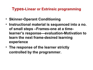 Programmed instruction ppt history | PPT