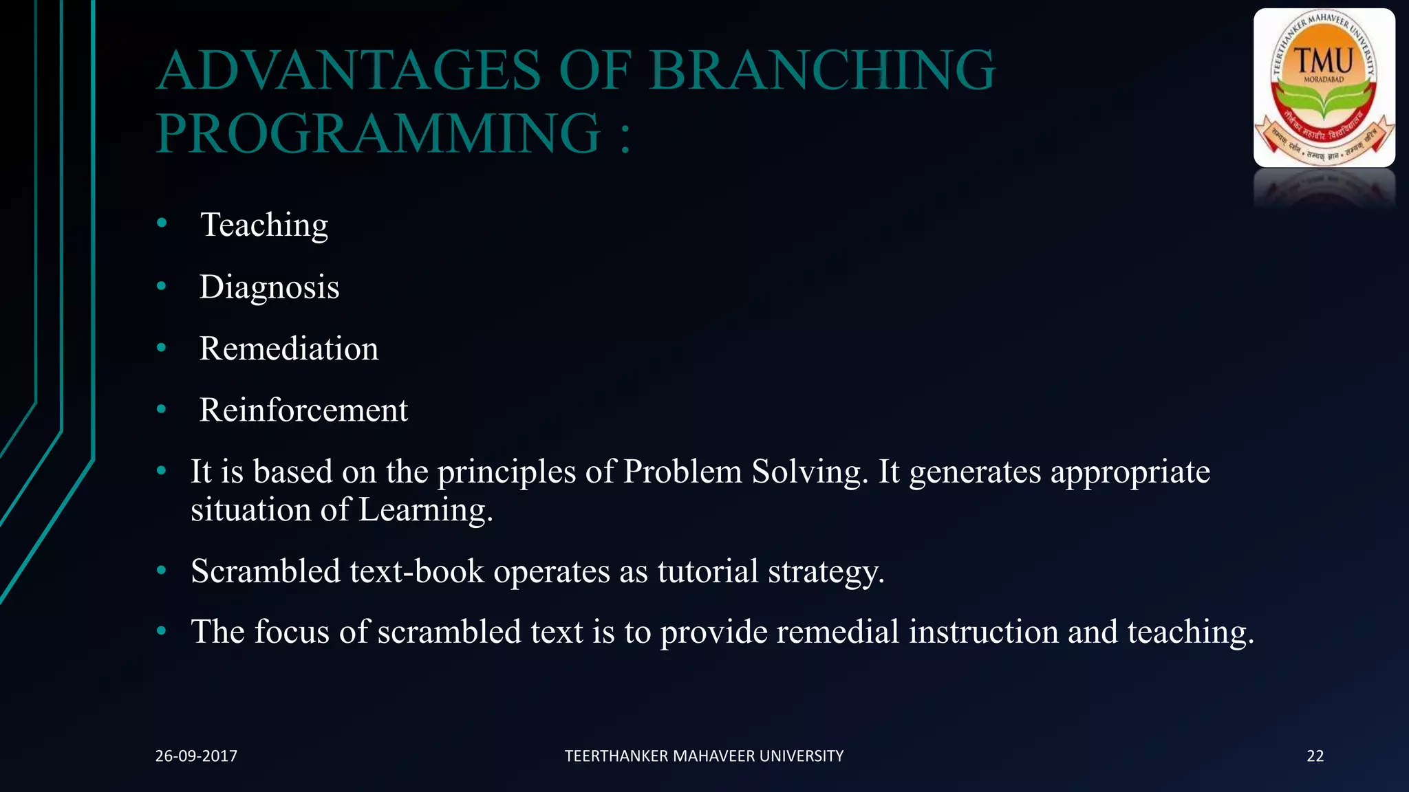 Programmed instruction in education | PPTX