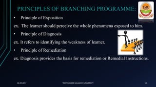 Programmed instruction in education | PPTX