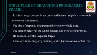 Programmed instruction in education | PPTX