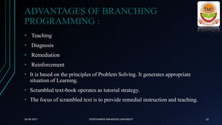 Programmed instruction in education | PPTX