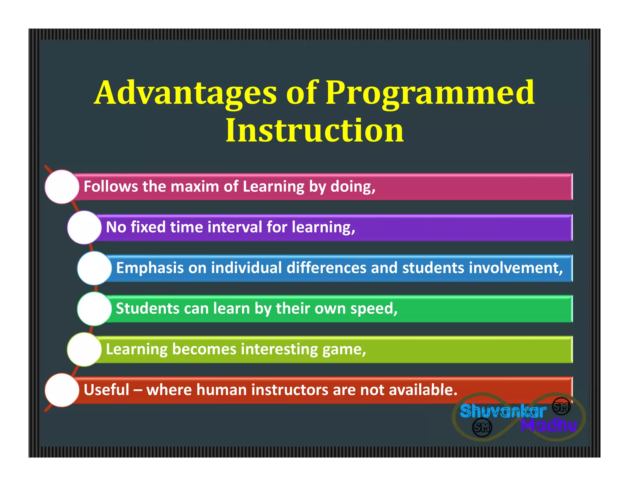 Programmed Instruction: Basic concepts | PDF