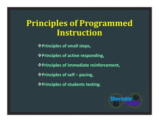 Programmed Instruction: Basic concepts | PDF