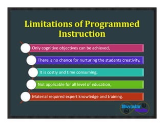 Programmed Instruction: Basic concepts | PDF