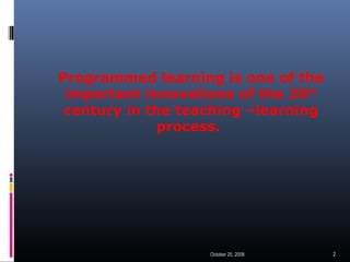 Programmed learning | PPT