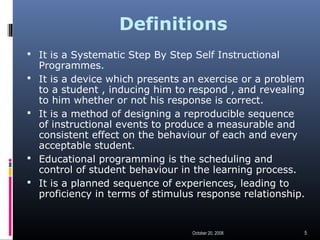 Programmed learning | PPT