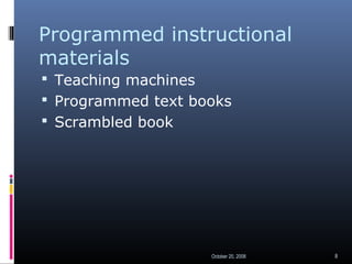 Programmed learning | PPT