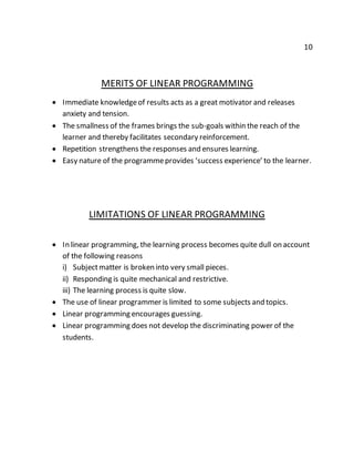 Programmed learning | DOCX