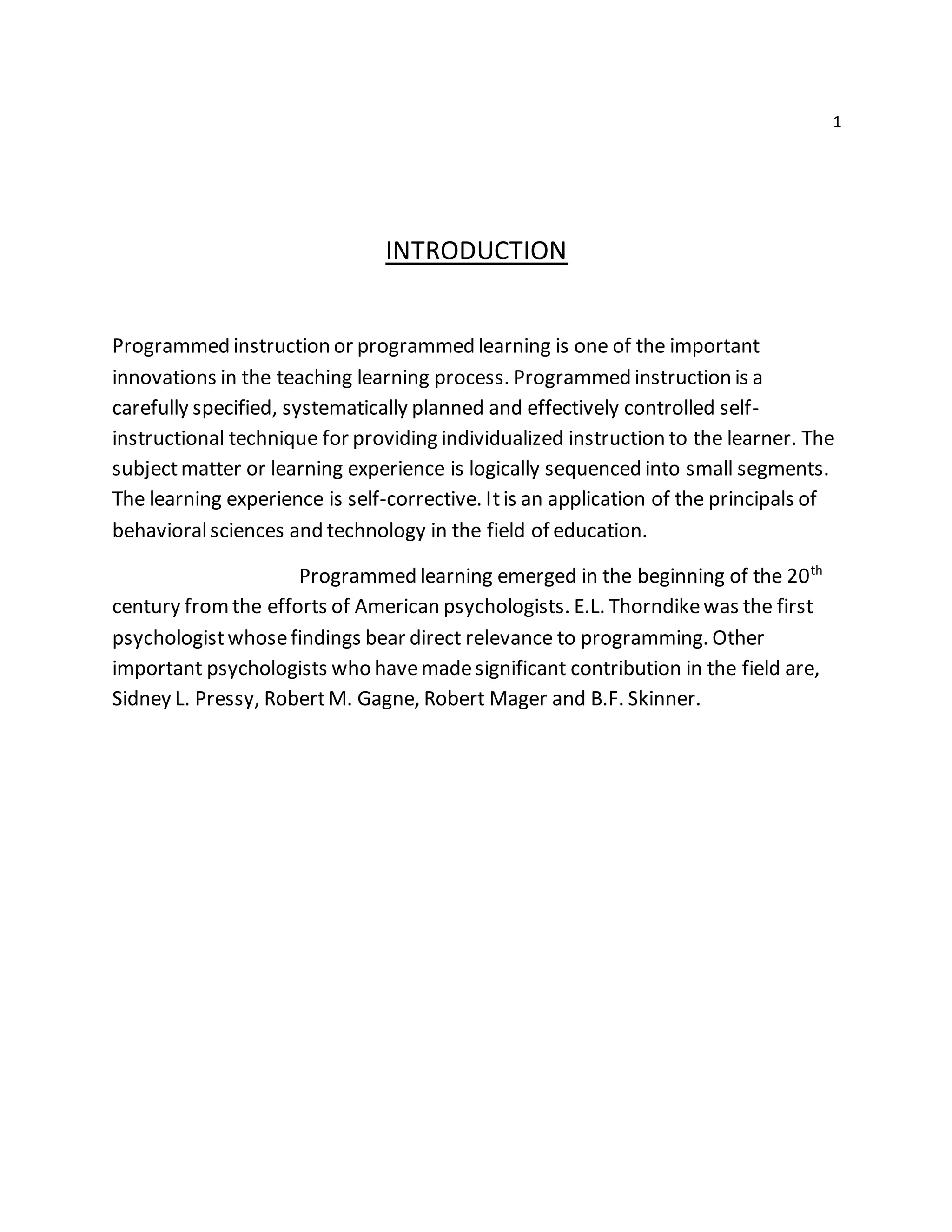 Programmed learning | DOCX