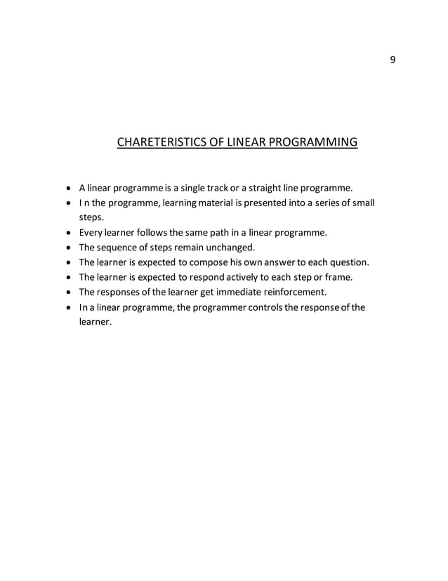 Programmed learning | DOCX