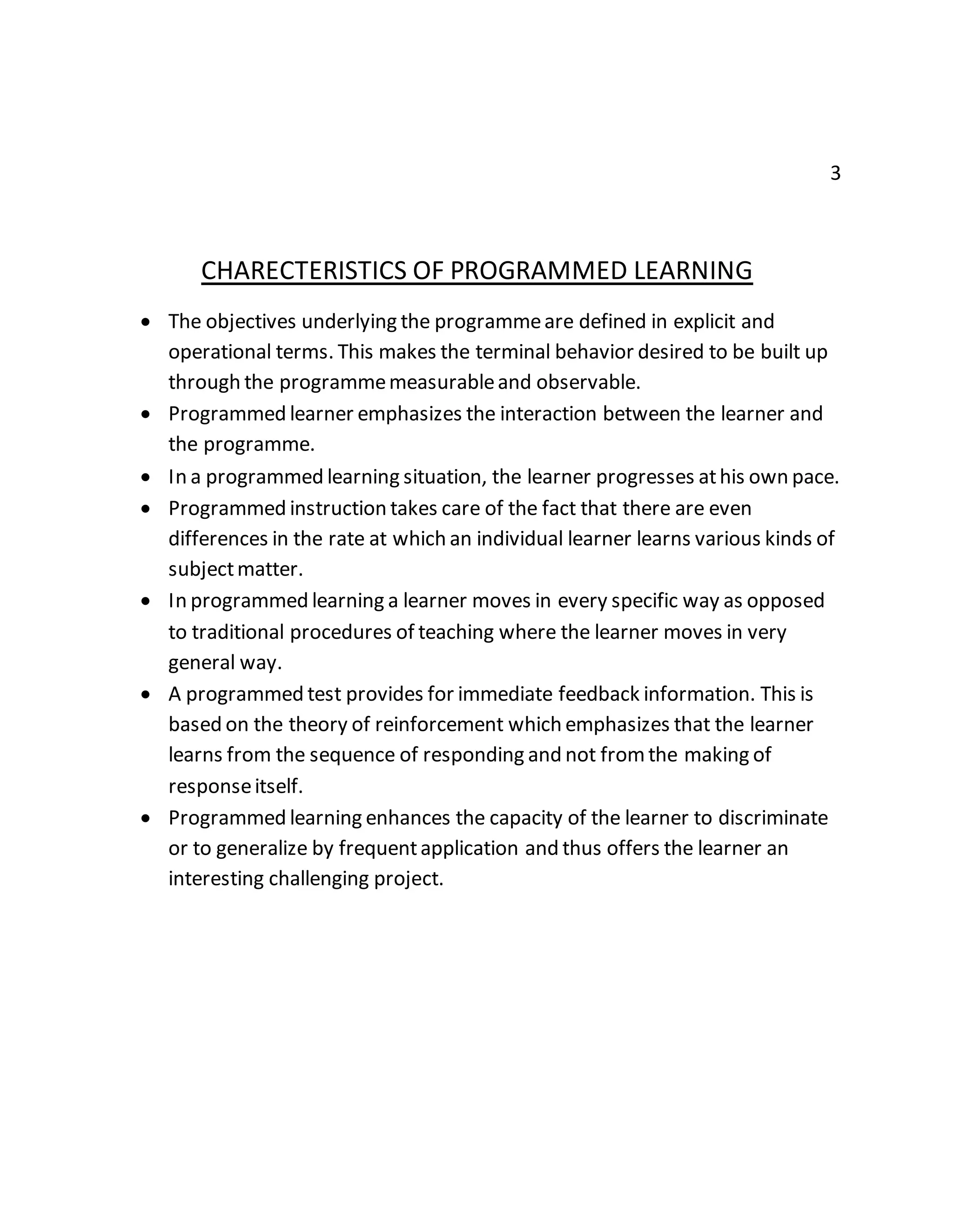 Programmed learning | DOCX