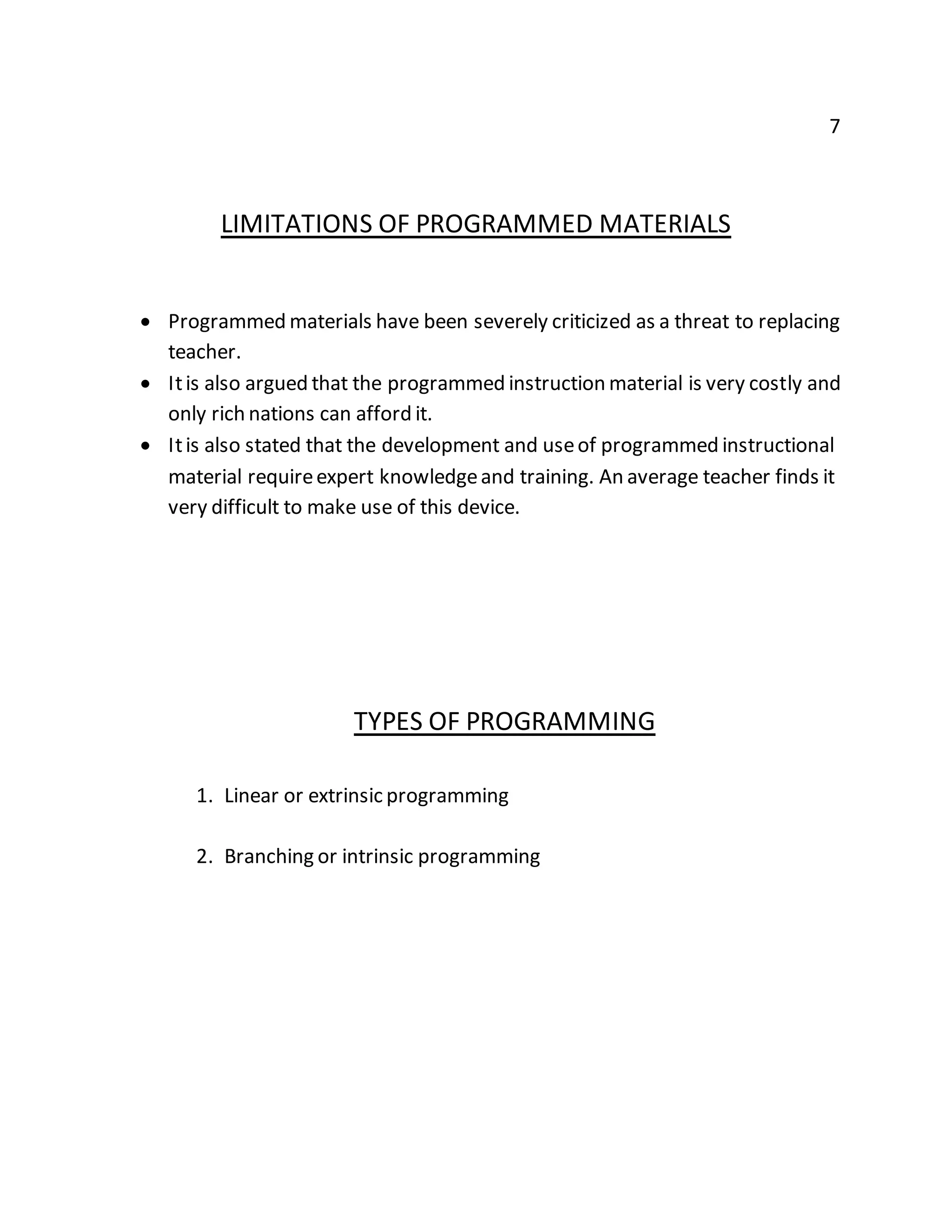 Programmed learning | DOCX