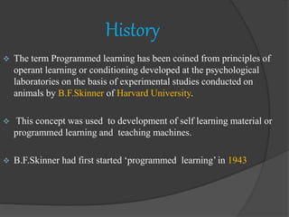 Programmed learning | PPTX | Science