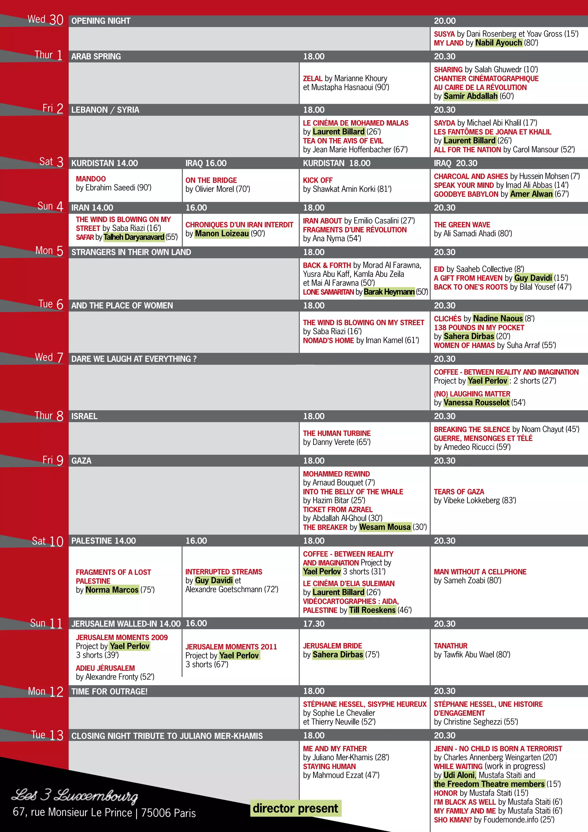 Programme en 2011 | PDF