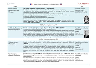 European Spa Summit | PPT