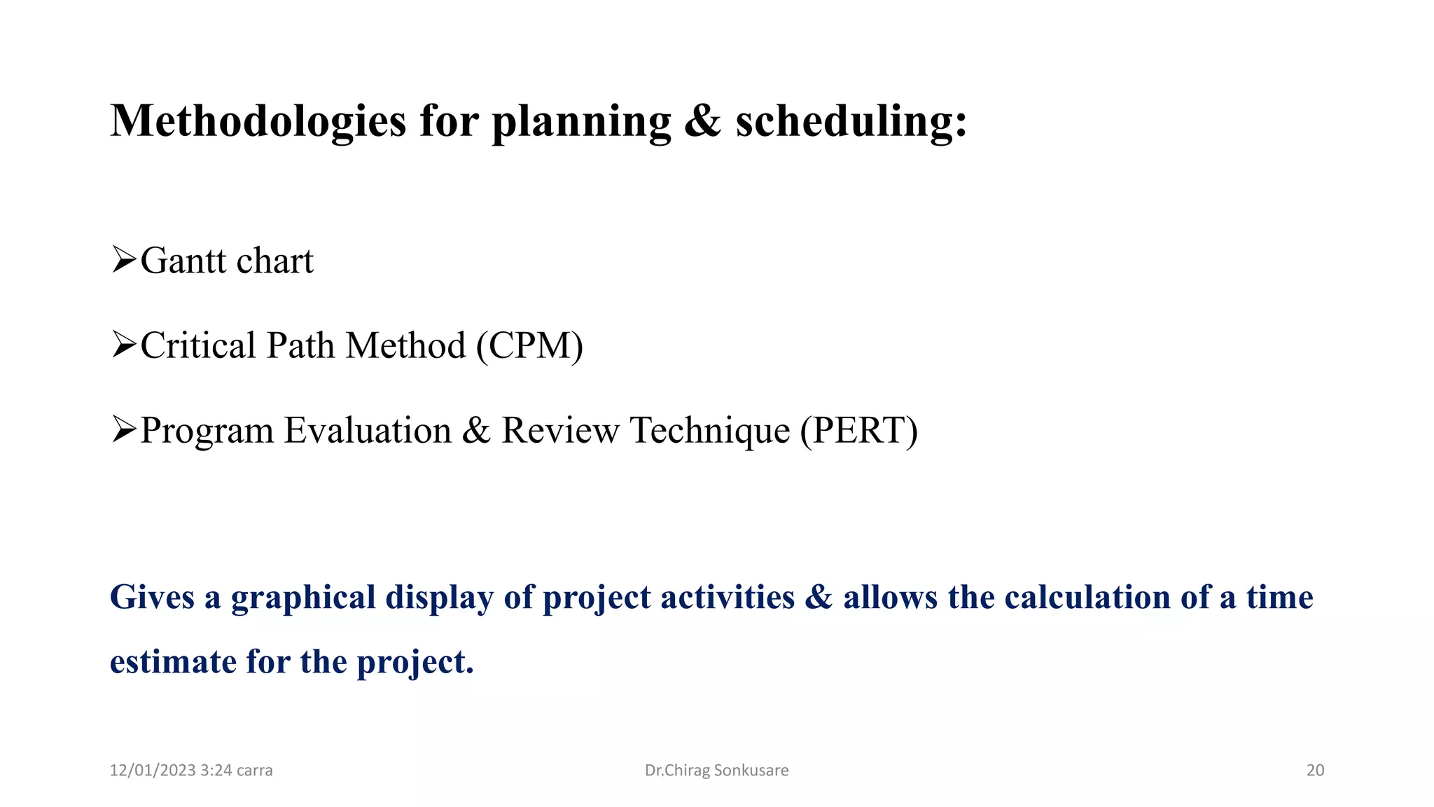 Program Evaluation and Review Technique | PPTX