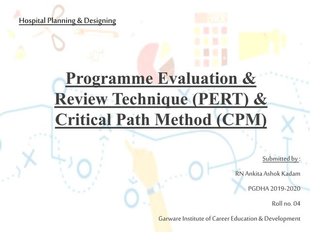 Programme evaluation & review technique (pert) | PPTX | Computer Software and Applications ...