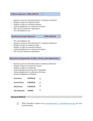 6th Caribbean Water Operators Conference 2019 - Programme of Activities ...