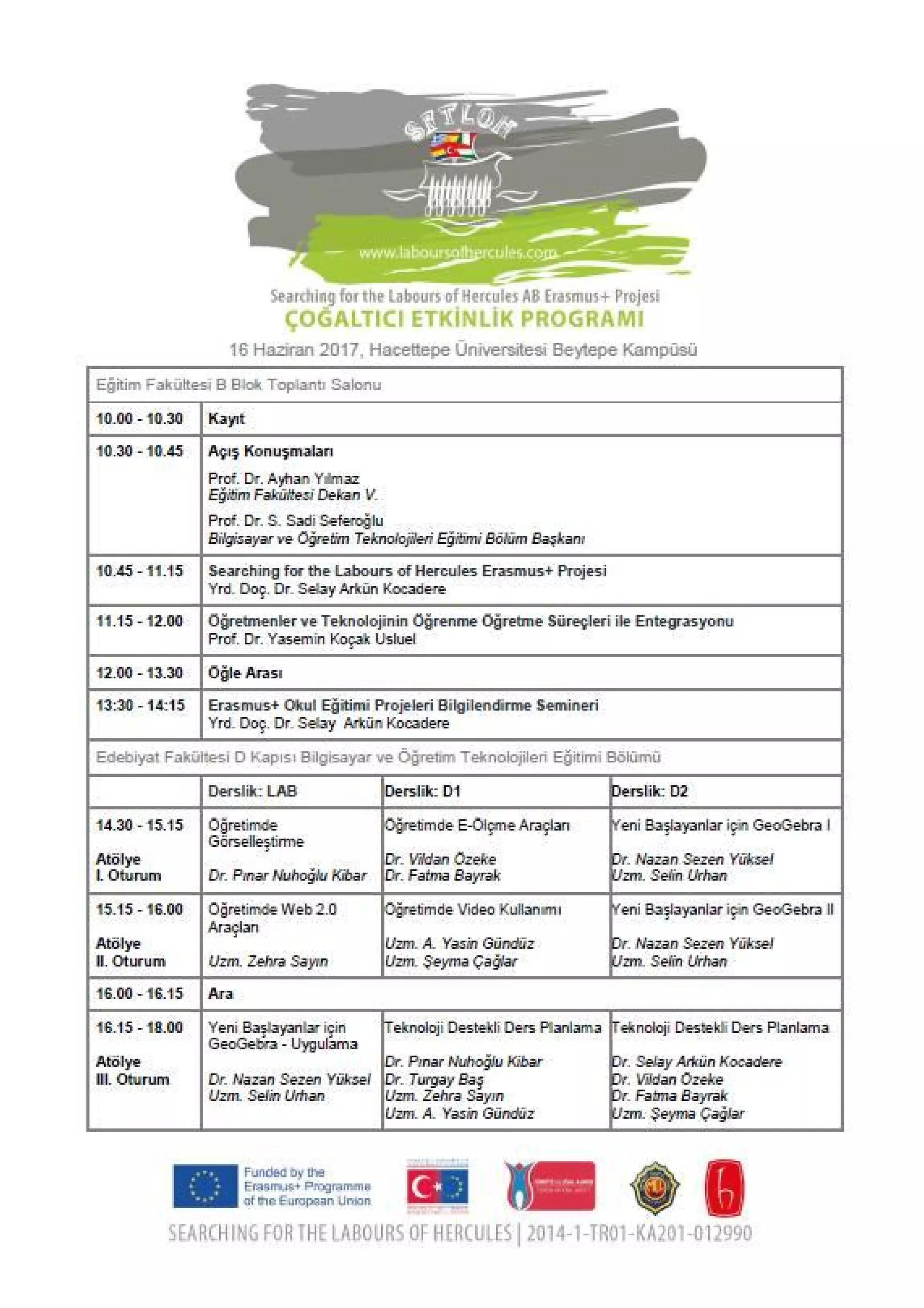 Programme of the Multiplier Event hacettepe | PDF