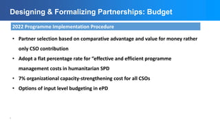 Programme Implementation Procedure-Key Changes for CSO partners ...