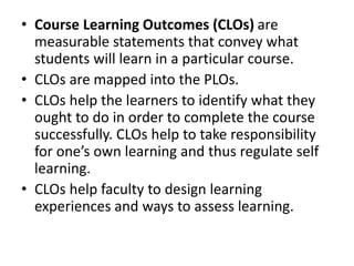 Programme learning outcomes | PPTX