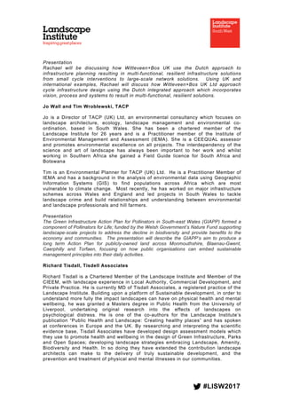 Programme LISW CPD day + AGM 2017 | PDF