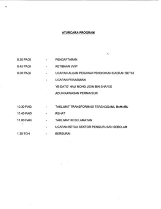 Program memperkasakan transformasi pendidikan | PDF