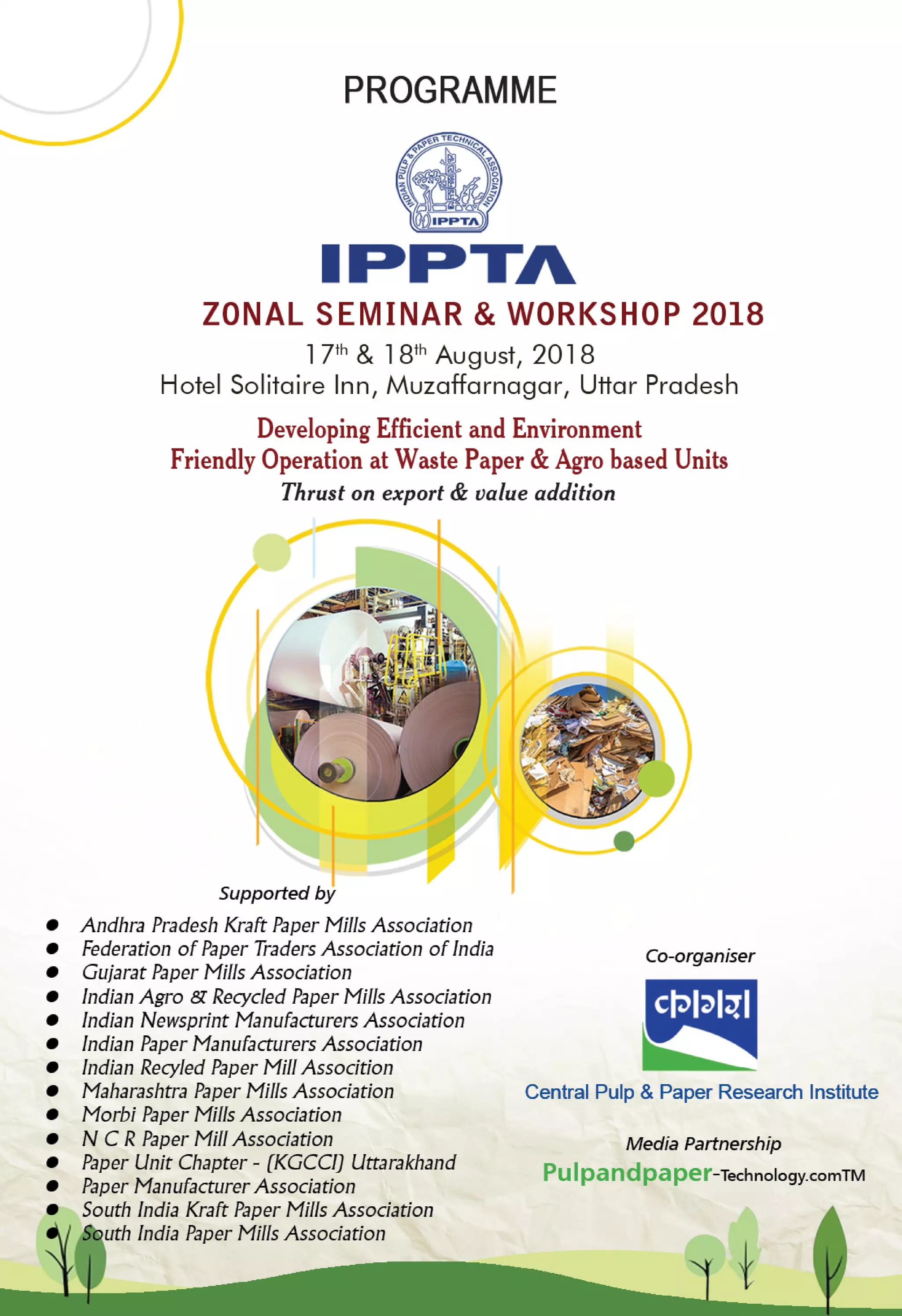 PROGRAMME SHEET FOR IPPTA ZONAL SEMINAR & WORKSHOP 2018 | PDF