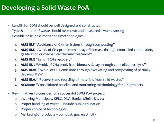 Programme of Activities (PoA's) | PPT