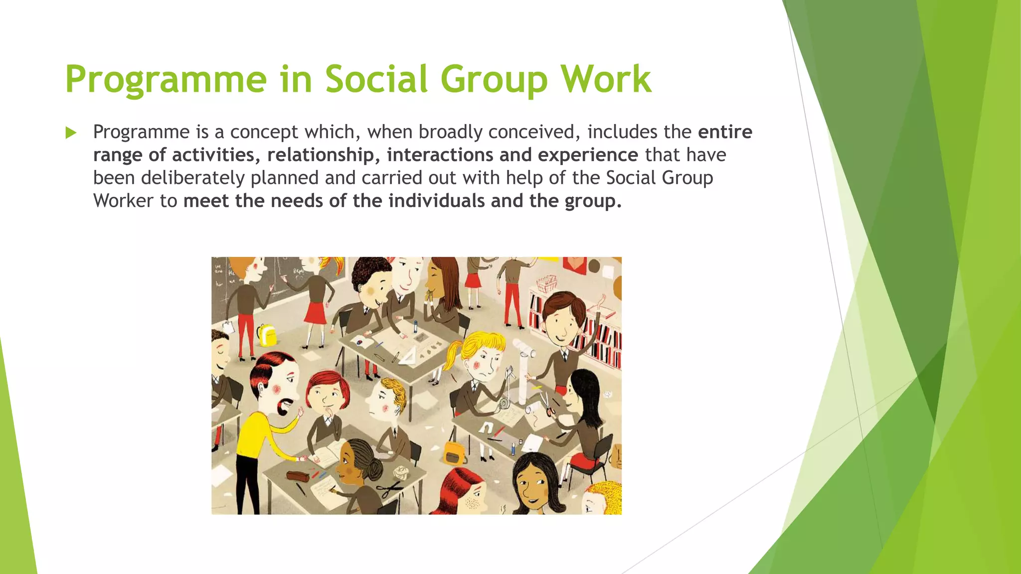 Programme planning in social group work | PPTX