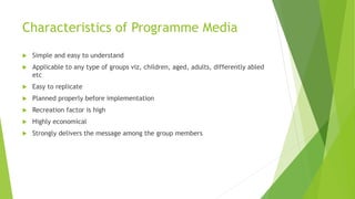 Programme planning in social group work | PPTX