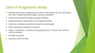 Programme planning in social group work | PPTX