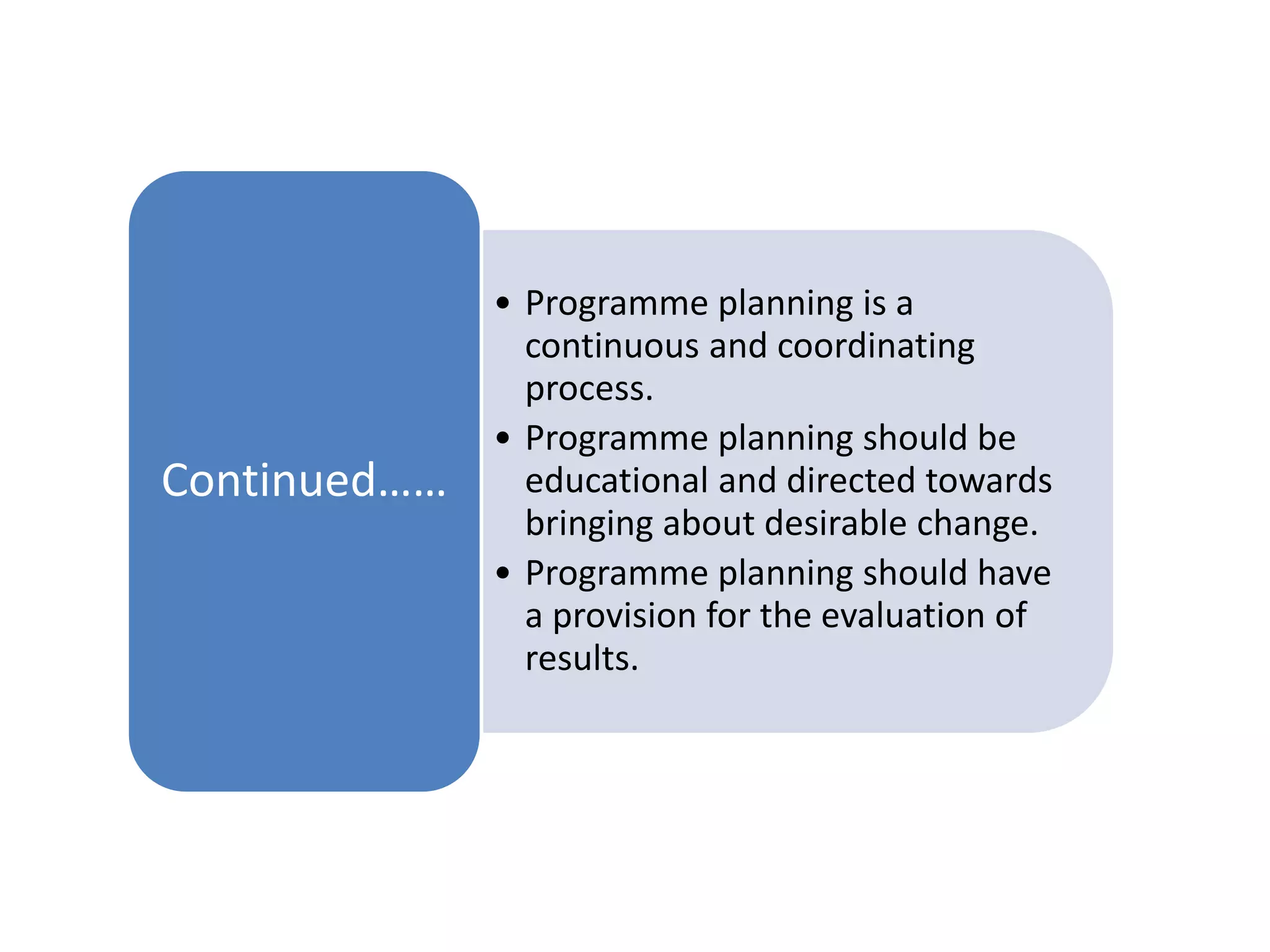 Programme planning skills and basis | PPTX | Business | Business and ...