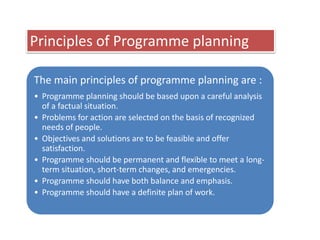 Programme planning skills and basis | PPTX | Business | Business and ...