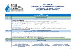 Conference schedule | PDF