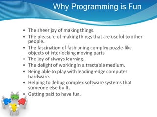 Be a passionate Programmer! | PPT