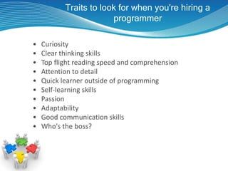 Be a passionate Programmer! | PPT