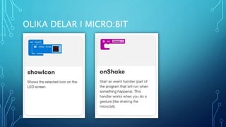 Programmera microbit | PPTX | Programming Languages | Computing