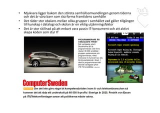 Programmering för yngre elever | PPT