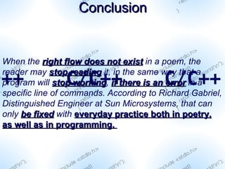 Programmer(Programming) == Poet(Poetry) | PPT